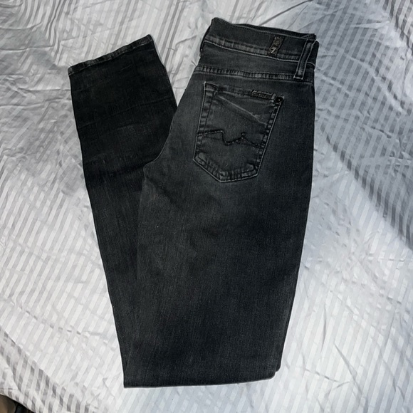 7 For All Mankind | Jeans | 7famk Black Skinny Jeans | Poshmark